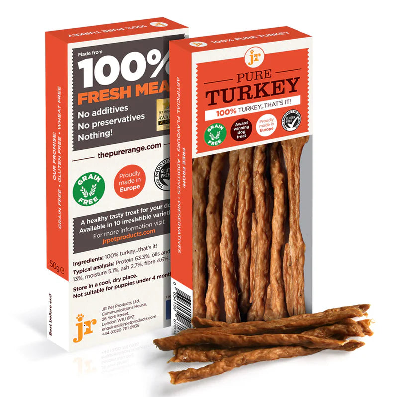 JR Pure Turkey Sticks 50g – Wildwood Pets