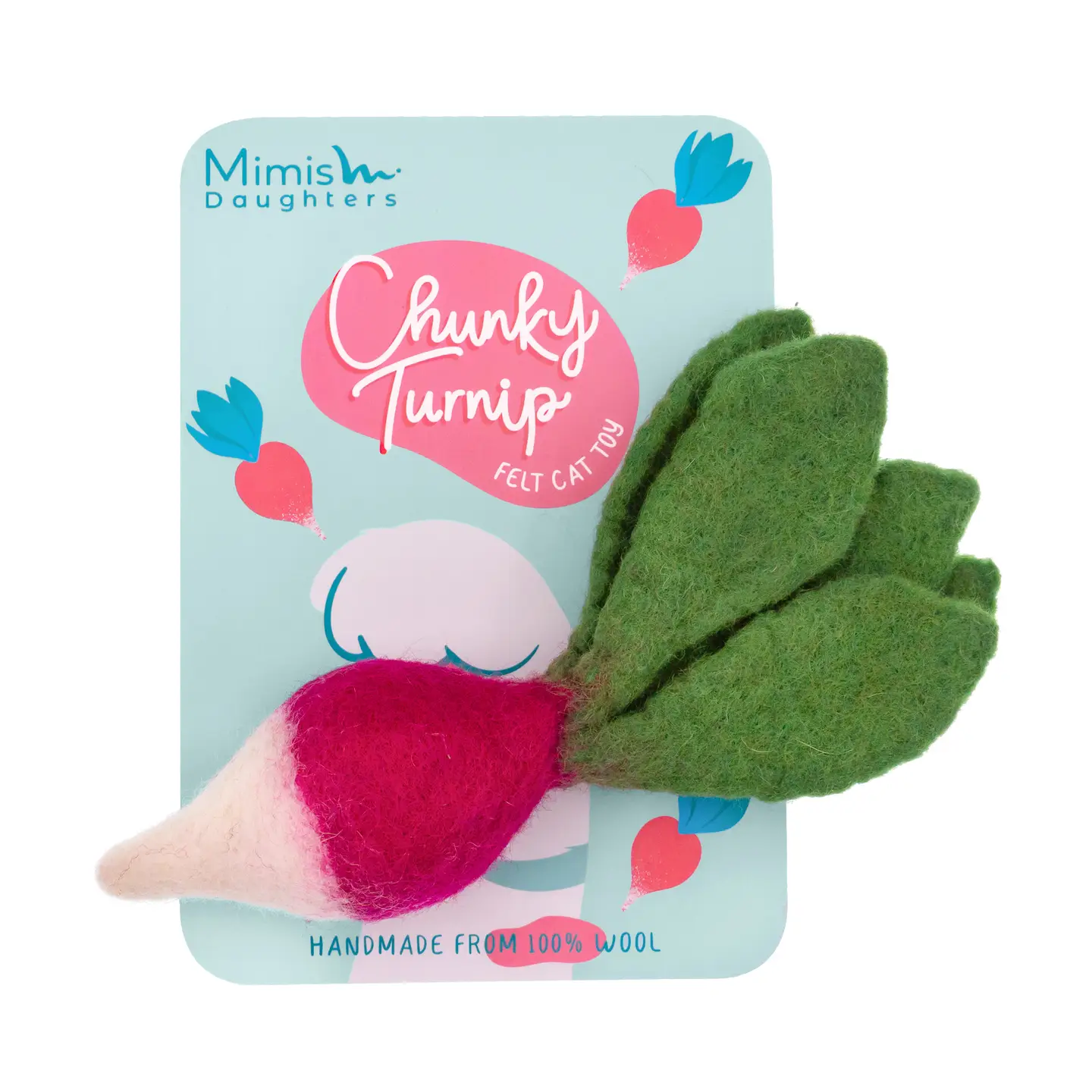 Chunky Turnip - Felt Cat Toy – Wildwood Pets