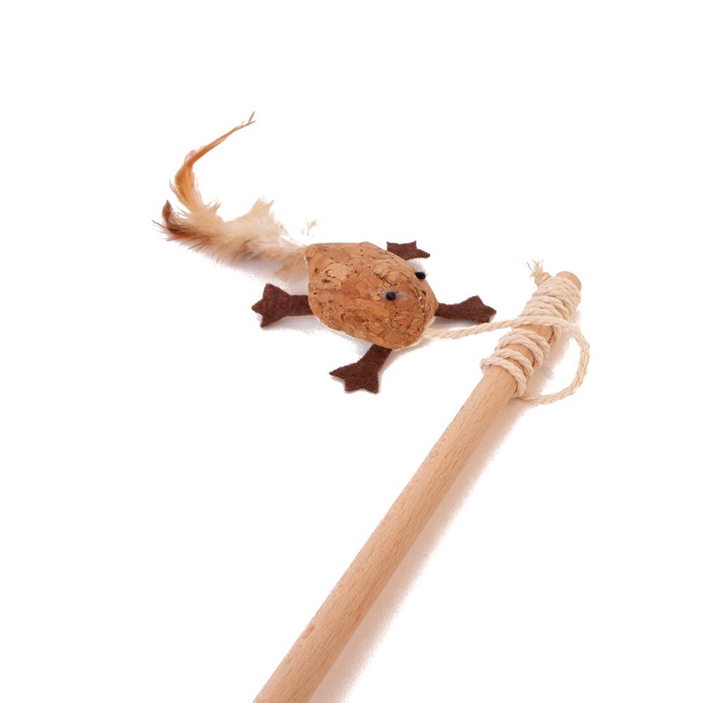 Great&Small Cat Dangler Cork Frog – Wildwood Pets