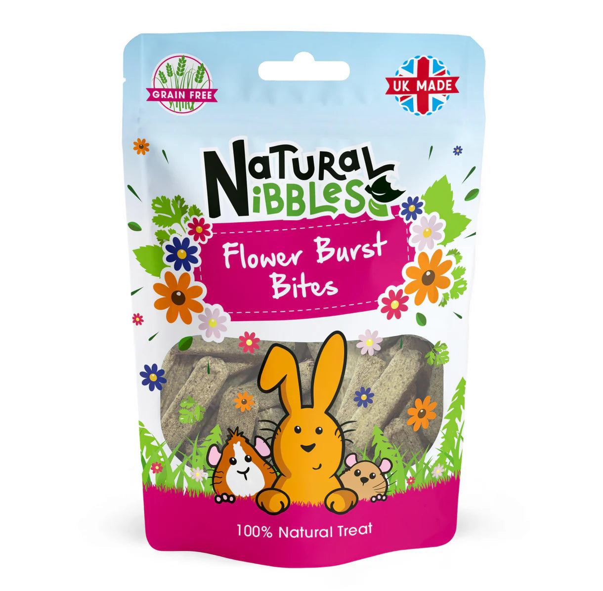 Natural Nibbles Flower Burst Bites 125g – Wildwood Pets